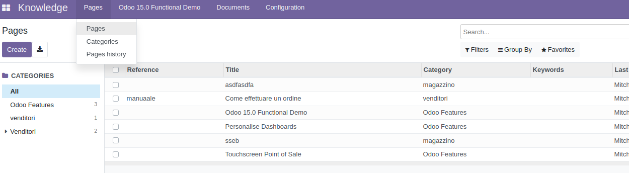Módulo Conocimiento en Odoo | Sygel